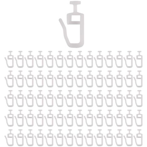 200 Pack Curtain Gliders with 8.3 MM Head Folding Glider Rail Track ...