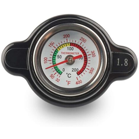 High Pressure Radiator Cap with Temperature Gauge, 1.8 Bar 25.6Psi for