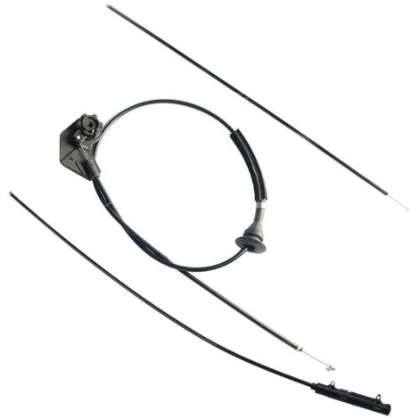 3PCS Engine Hood Release Bowden Cable Wire for X5 E53 2000-2007 51238403219