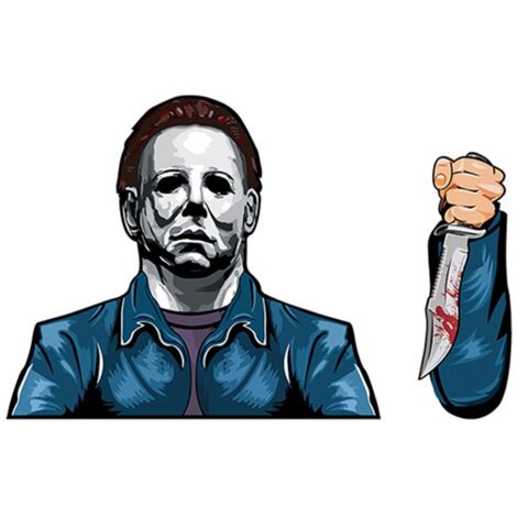 Halloween Horror Car Stickers Rear Windshield Decals Auto Waving ...