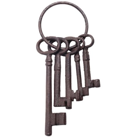Pirate Treasure Chest Keys Set,Key Ring Antique Style,Rustic Cast Iron ...