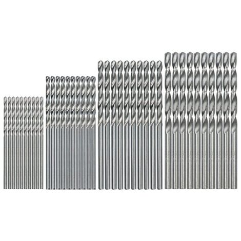 40Pcs Titanium Twist Drill Bit Set,Cobalt Metric Bits 0.5mm - 2.0mm for ...
