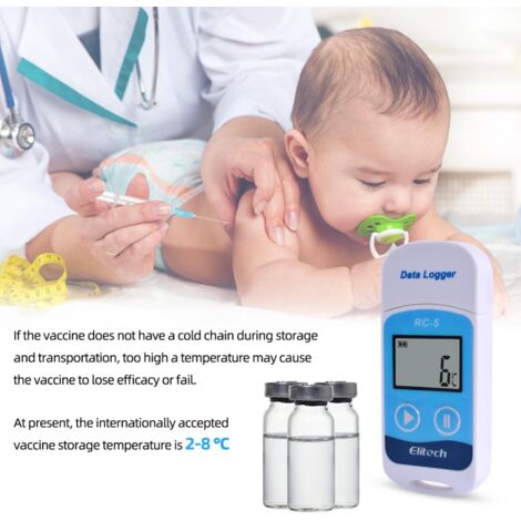 RC-5 High-Precision Digital USB Temperature Data Logger for Warehouse ...