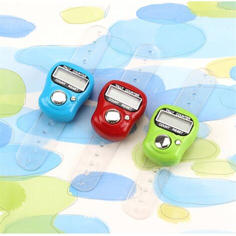 LCD Electronic Finger Hand Ring Knitting Row Tally Counter Pedometer ...