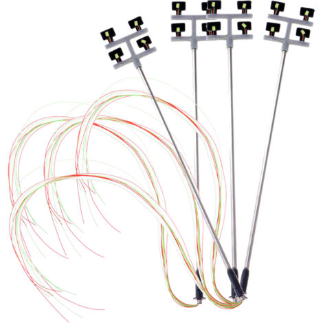 4 PCS HO Scale Model lighting tower,tower lights Lights Layout Lamppost ...