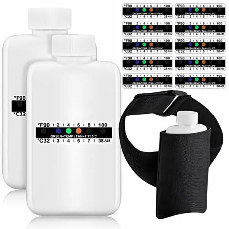 14Pcs Urine Test Complete Kits,2 Portable Empty Bottles,10 Adhesive ...