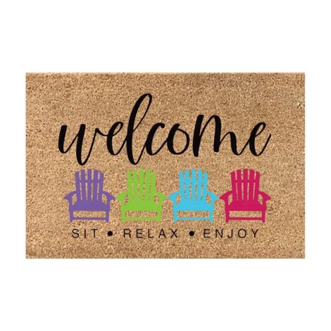 Summer Door Mats Outside Funny Cute Doormats for Outdoor and Indoor ...