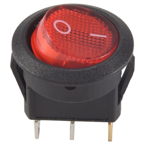 Toggle Switch Bipolar ON OFF Red 3 Pin 20mm