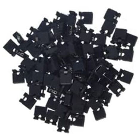 100Pcs 2.54MM Jumper Cap Open Type Shorting Block Socket Pin Header ...