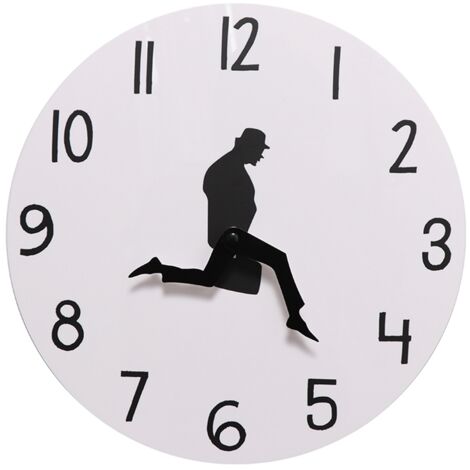 Wall Clock Sweep Seconds Silent Ministry of Silly Walks Decor