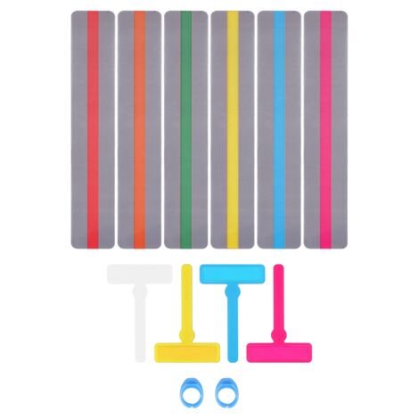 12 Pieces Colorful Reading Tools for Kids ADHD Dyslexia Guide Strips ...