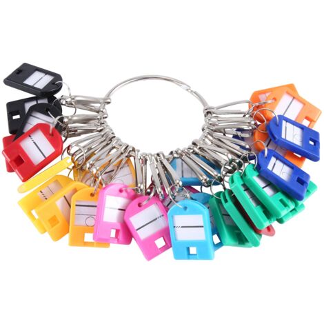 Portable Key Organizer, with 30 Individual Spring Hooks and Tags for ...