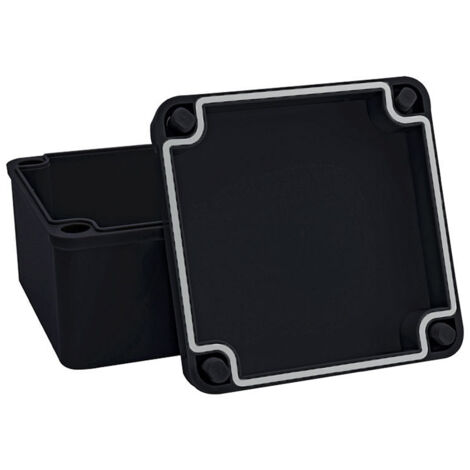 Waterproof Black Meter Box ABS Plastic Project Storage Enclosure Box ...