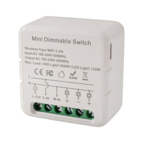 Tuya WiFi Smart Dimmers Switch Module Supports 2 Way Control LED Lights ...