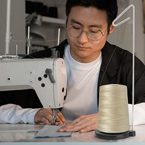 Single Cone Spool Stand Alone Cast Iron Thread Holder Fits for Sewing ...