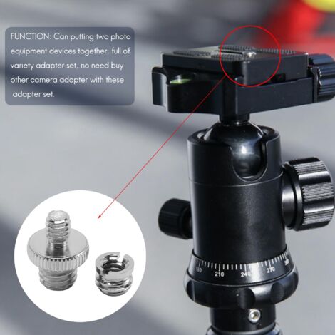 10 Pcs 1/4 inch and 3/8 Camera Screw Adapter Converter Threaded Mount ...