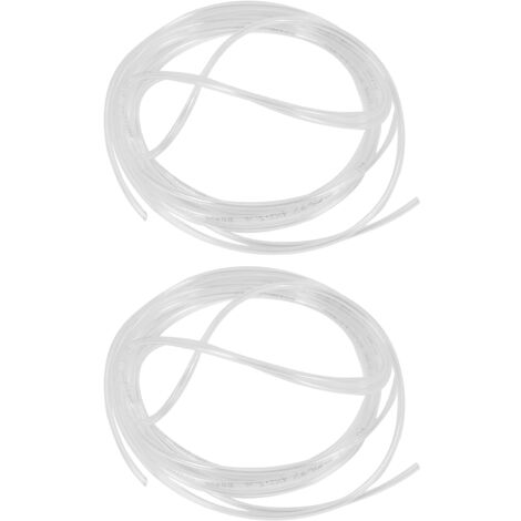 2X Clear Polyurethane Pneumatic Air Hose Tube 4 Meters 13.1 Ft mm x 2.5