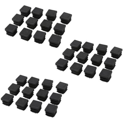 36 x 15mm Square Plastic Capsules x Plastic, Pipe Inserts, End Caps