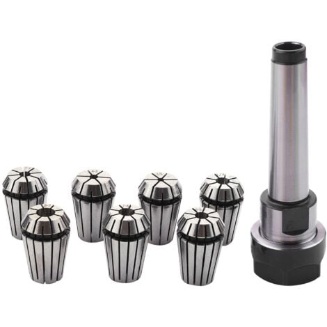 1 Set MT2 ER20 M10 MTB2 Collet Chuck Morse 2 Tool Holder Taper + 7Pcs ...