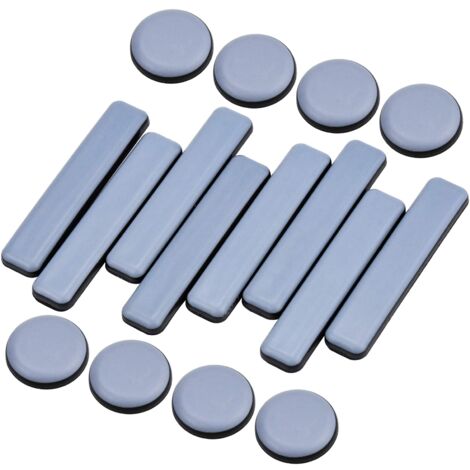 16 Pcs Self-Adhesive PTFE Furniture Pads Set Square Round for Easy Moving