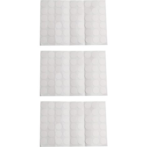 Self Adhesive Cabinet Cupboard Screw Covers Stickers 162 in 1 White