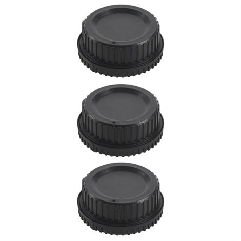 3X Black Plastic Body Cover and Rear Hood for Digital SLR