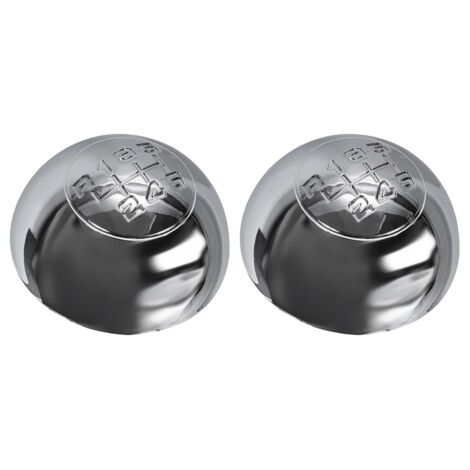 2X Chrome Gear Shift Knob Cap Cover 6 Speed Handball Housing for 2010 ...