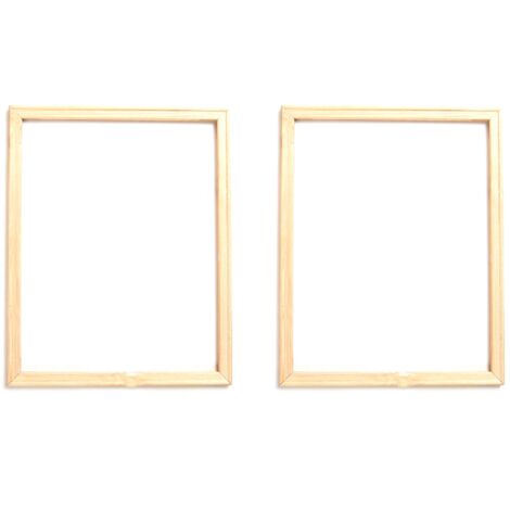 2X 40X50 CM Wooden Frame DIY Photo Frames Art Suitable for Home Decor ...