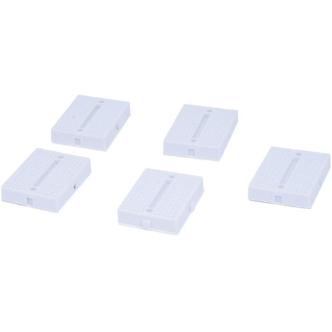 5 x -170 Breadboard PCB Test Board 4.5x3.5cm White