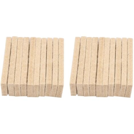 20 Pieces Exercise Bike Brake Pads Wool Felt Resistance for Replacement ...