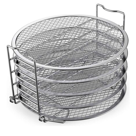 5-Layer Stackable Stainless Steel Air Fryer Cooking Rack for Ninja ...