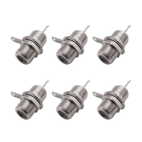 30 Pcs F Type Jack Socket Solder Panel Mount Adapter Connector