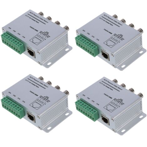 4X 4 Channel UTP Video Balun Transceiver