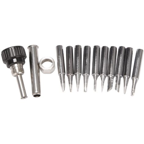 11Pc/Lot 900M-T Soldering Iron Tips 900M-TI BK 1.2D 1.6D 2.4D 3.2D 2C ...