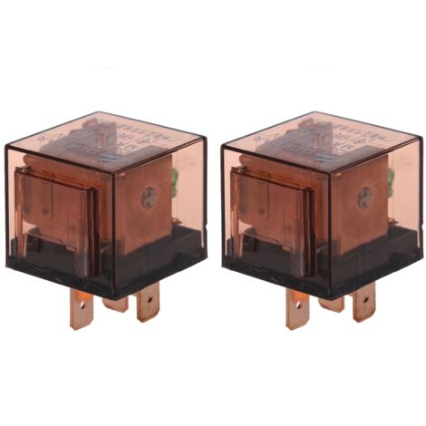 2X DC 24V 80A 1NO 1NC SPDT 5 Pin Green Relay Indicator Car Automotive Truck