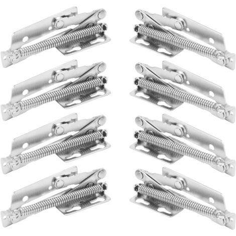 8X 80 Degree Spring Hinges Cabinet Door Lift Up Stay Flap Top Support ...