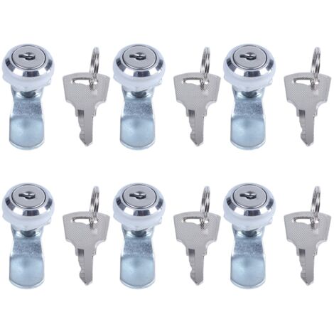 6X Useful Cam Locks/Locks for Lockers, Cabinet Mailboxes, Drawers ...