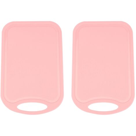 2X Plastic Chopping Block Board Meat Vegetables Anti-Spill Anti-Slip ...