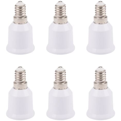 6X E14 To E26 E27 Medium Chandelier Lamp Socket Adapter Converter Bulb Base