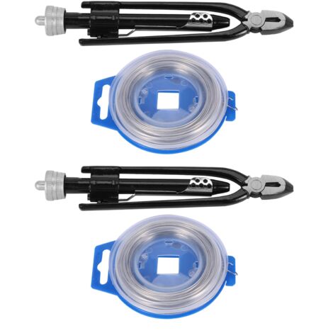 2X 6 Inch Safety Twister Side Cutter Lockwire Pliers with 25 Feet ...