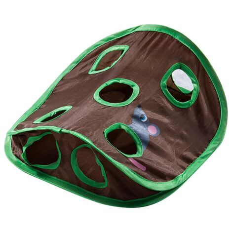 Cute Interactive Pet Cat Hide 9 Holes Tunnel Mouse Chase Intelligence ...