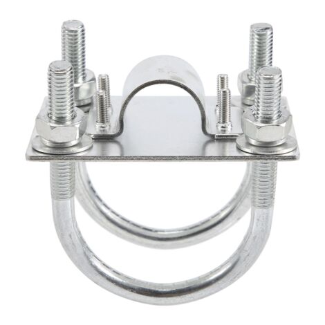 3X Antenna Mast Clamp Bracket with U-Bolts Hardware Pipe Panel Anti-Rust