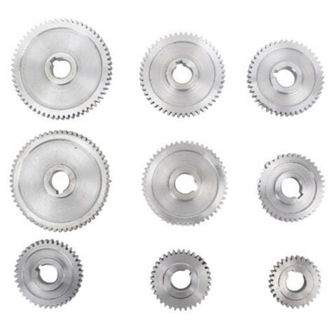 Metal Lathe Gears, Change Gear with Lathe Belt, Metal Gear Set for Mini ...