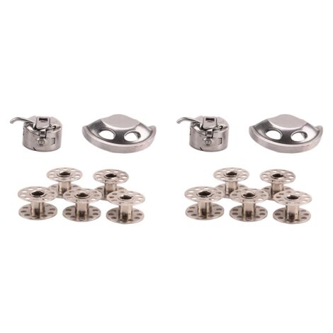 2Set Sewing Tool Bobbins + Bobbin Case Shuttle Hook for Home Sewing ...