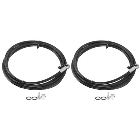 2X Bicycle Disc Brake Cable 2M Hose Tube with Insert Connection for ...