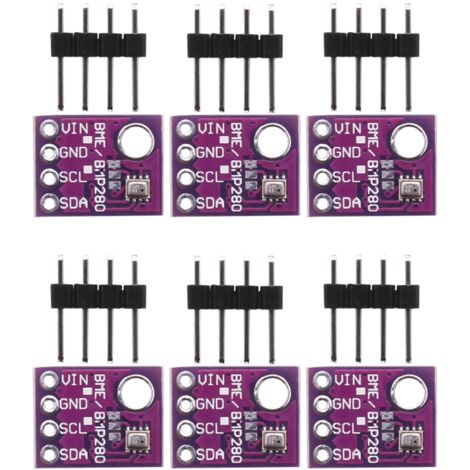 6Pcs BMP280 Series 5V Digital Temperature Barometric Pressure Sensor ...