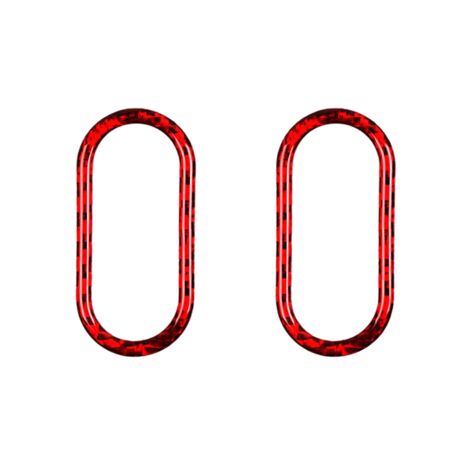 2X Red Fiber Interior Warning Light Cover For F55 F56 Countryman F60