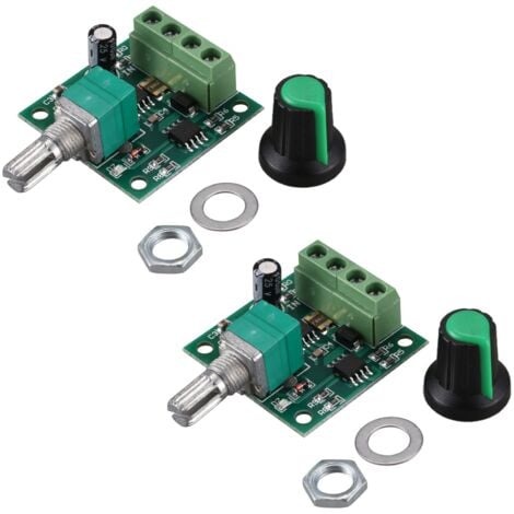 2X DC Motor Speed Controller Module Low Voltage DC PWM 1.8V 3V-5V-6V 12V 2A
