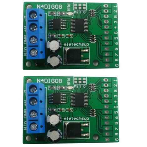 2X 8 Channel Digital Input/Output Switch TTL LvTTL CMOS RS485 IO Control Module Modbus Rtu Board ...