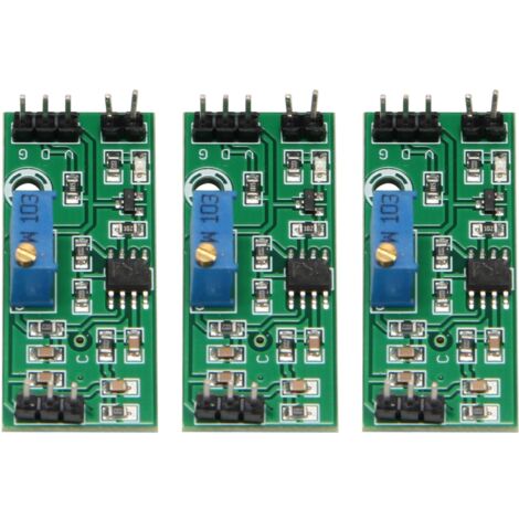 3Pcs LM393 Series 3.5-24V Voltage Comparator Module with LED Indicator ...